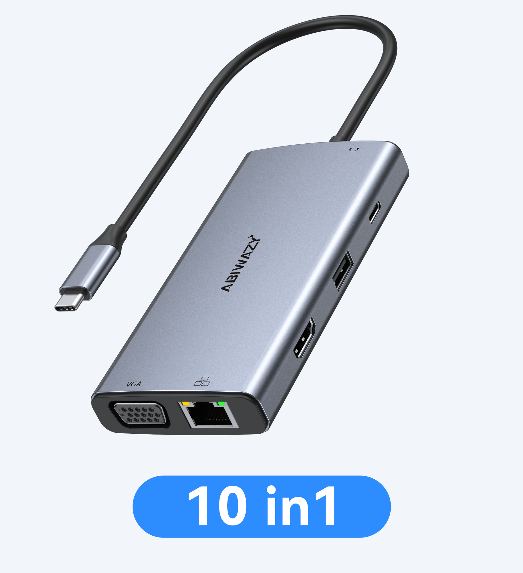 USB C Hub Multiport Adapter for MacBook Pro/Air,10 in 1 USB C Dock Mac ...