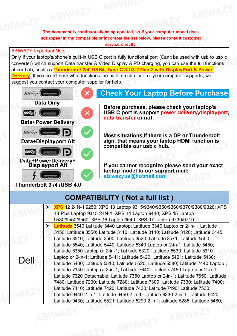 Product compatibility graphic version – ABIWAZY